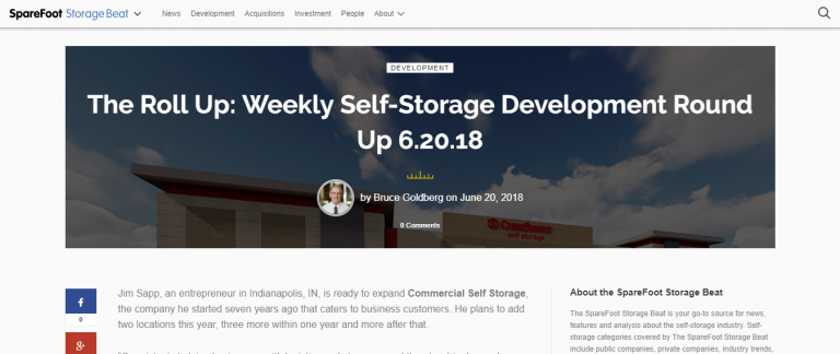THE ROLL UP: WEEKLY SELF-STORAGE | SROA Capital