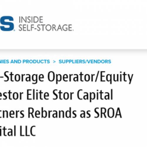 SROA Capital | Vertically Integrated Self-Storage Investment