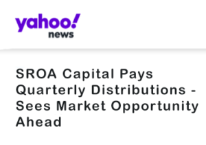 SROA Capital Pays Quarterly Distributions | SROA Capital